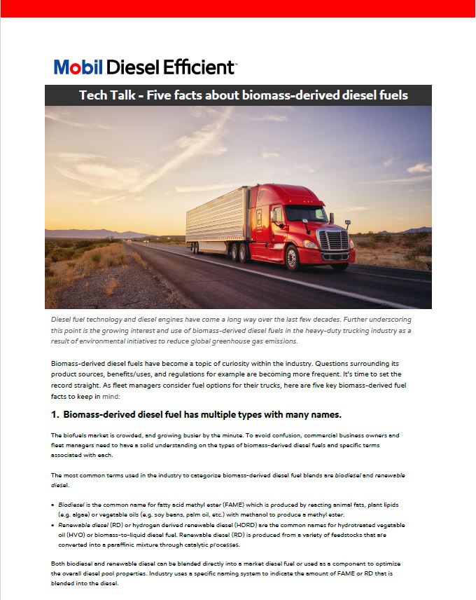 Mobil Diesel Efficient - Lard Oil Company